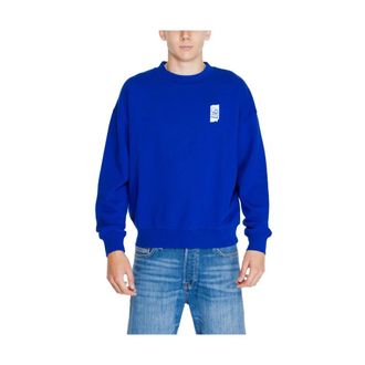 Replay Cotton Fleece M6993 Sweatshirt - - Sweatshirts & Hoodies - Herren - Blau - XS