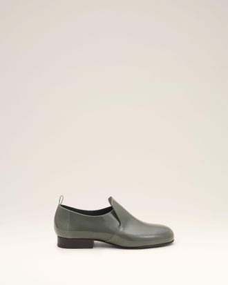 Ami Ami Paris - Souliers plats gris en cuir de veau Gris Carbone - Taille : 36 - pour Femme