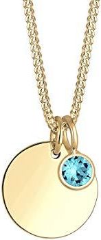 Elli Collier Femme Pendentif Pierre de Naissance Décembre de Cristal (925/1000) Argent