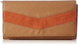 s.Oliver S.oliver (bags) 39.510.93.3055, Portefeuille Femme - Marron (Camel 8475), 19x10x1 cm (B x H x T)