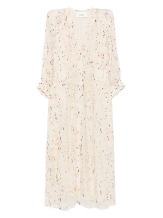 BA&SH robe Karla à boutonnière - Tons neutres