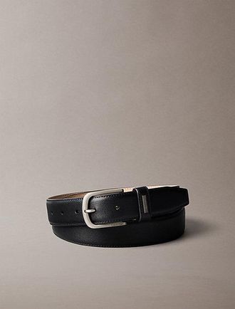 Calvin Klein Ceinture en cuir pleine fleur