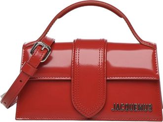 Jacquemus Femme, Sacs, Rouge, Taille: ONE Size Sac bandoulière en cuir rouge avec fermeture magnétique