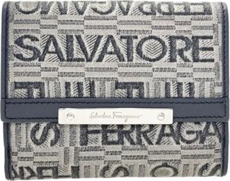 Ferragamo unisex, Pre-owned, Gris, Taille: ONE Size Portefeuille Pre-owned (bi-fold)