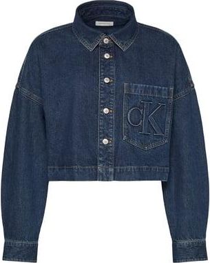 Calvin Klein Chemise courte jean en coton