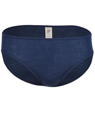Engel Natur, Damen Panty mit Spitze, 70% Wolle (kbT), 30% Seide (34/36, Marine)