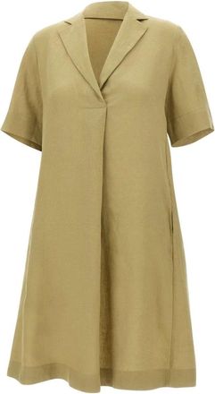 Elena Miro Femme, Robes, Vert, Taille: 44 FR Robe Courte Col V