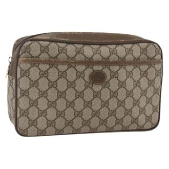 Gucci Pochette en plastique Pre-owned - Femme - Pre-owned - Beige - Taille: ONE Size