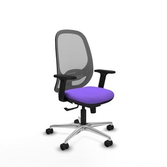 Piqueras y Crespo Gepolsterter B&uuml;rostuhl mit 2D-Armlehnen, h&ouml;henverstellbare Lendenwirbelst&uuml;tze, ausgestattet mit 3 Positionen und Schneidschaum, mit Rollen von 65 mm, 