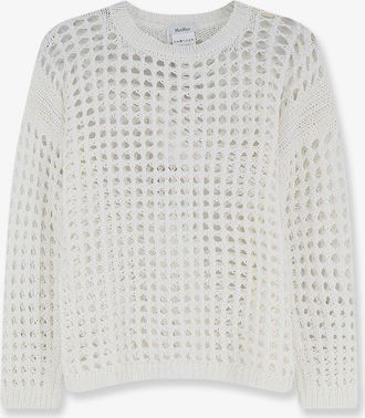 Max Mara Mxpfebe perforated cotton sweater - MAX MARA - gender_Woman