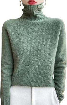 Generic Pull Femme Hiver Pull Col Roul&eacute; en Pure Laine M&eacute;rinos pour Femme &Eacute;pais Et Chaud Manches Longues en Cachemire Tricot&eacute; Id&eacute;al pour LAutomne Et lhiver Ver