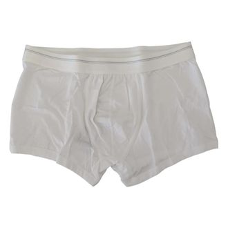 Dolce & Gabbana Wei&szlig;e Baumwollmischung Regular Boxershorts - - Underwear - Herren - Wei&szlig; - S