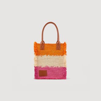 Sandro Tote Bag aus Raffia