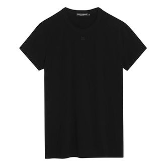 Dolce & Gabbana Kurzarm Rundhals T-Shirt - - Tops - Herren - Schwarzk - L
