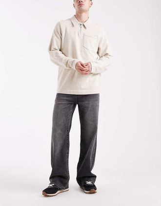 Hollister Jean baggy à poches style années 2000 - Noir délavé