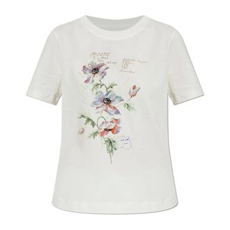 Paul Smith Femme, Tops, Beige, Taille: 38 FR T-Shirt Imprim&eacute;