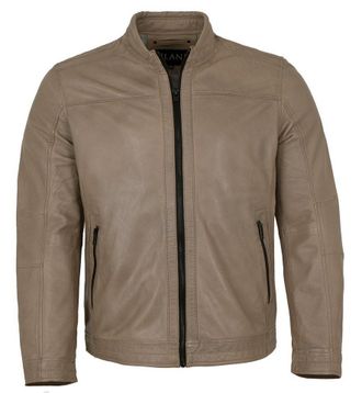 Jilani Lederjacke Ragon-2 Jilani - Herren Lederjacke Lammnappa taupe