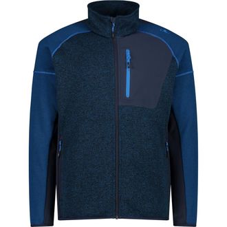F.lli Campagnolo M Jacket Jacquard Iii Blau - Warme komfortable Herren Strickfleece Jacke, Gr&ouml;&szlig;e 56 - Farbe Petrol - B. Blue