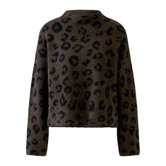 Oui Rundhals-Strickpullover - - Knitwear - Damen - Braun - L