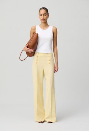 Claudie Pierlot Pantalon droit &agrave; pont