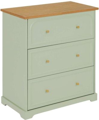Atmosphera Commode 3 tiroirs en bois MOHEA