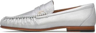Loriblu Femme, Chaussures, Gris, Taille: 39 EU Mocassins en cuir nappa fronc&eacute;