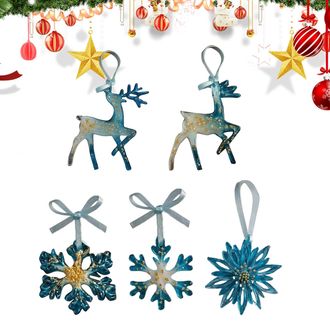 Generic Verzierungen F&uuml;r Den Weihnachtsbaum | 2D Acryl Feiertage Dekorationen Schneeflocke Ornament - Elegante Schneeflocke Mantel Anh&auml;nger | F&uuml;r Fensterbank 