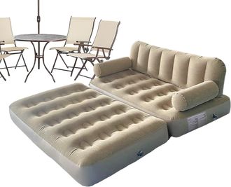 Generic Luftcouch, mit Kopfteil Und Auslaufventil, Aufblasbares Sofa F&uuml;r Outdoor Entspannung, f&uuml;r Erwachsene und Kinder f&uuml;r Innen und Au&szlig;en Reisen Wandern Url