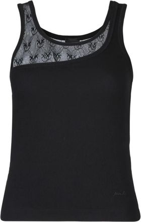 Pinko Pinko, Femme, Tops, Noir, Taille: 40 FR Cupboard Canotta Costina