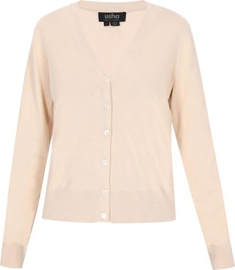 Usha Strickjacke Frauen Beige