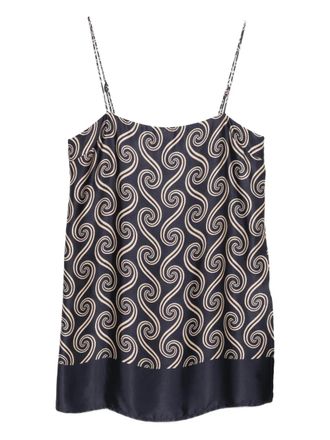 Faithfull The Brand Aina print top - Bleu
