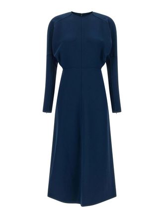 Victoria Beckham Robe Au Genou - Bleu