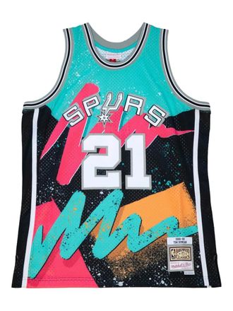 Mitchell & Ness Tim Duncan NBA San Antonio Spurs 1998 Hyper Hoops Swingman Tanktop - Schwarz