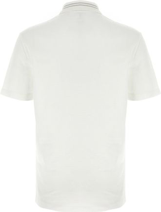 Versace Medusa Embroidery Polo - White