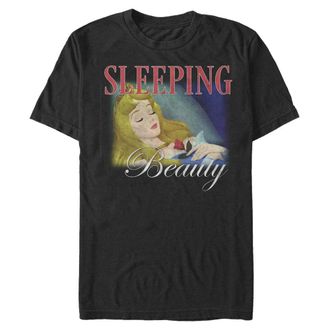 Disney Unisex Sleeping Beauty Classic Sleeping Beauty Organic Short Sleeve T-Shirt, Schwarz, S