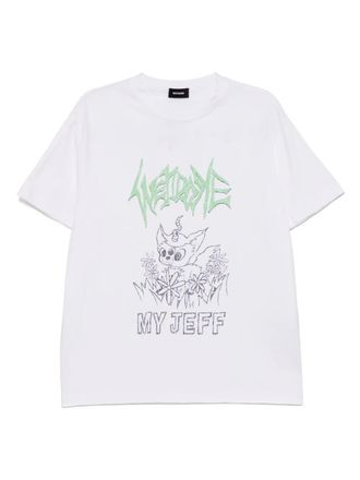 We11done t-shirt My Jeff Print - Blanc