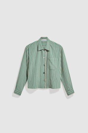 Gerard Darel Chemise courte &agrave; rayures - LIANA - Vert