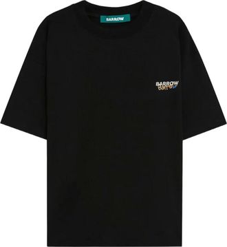 Barrow Barrow, Homme, Tops, Noir, Taille: XS T-shirt en jersey