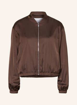 Comma Comma Satinblouson braun