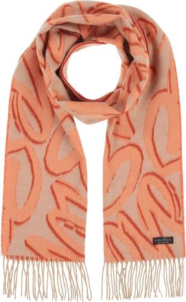 Fraas Cashmink Schal 35 x 200 cm - Weicher als Kaschmir - Made in Germany - Schal mit Love-Print für Damen - Perfekt für Herbst und Winter Soft Apricot