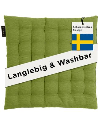 Linum Pepper Stuhlkissen 40x40 aus 100% Baumwolle, Premium Sitzpolster f&uuml;r K&uuml;che, Esszimmer und Outdoor, Komfortables Sitzkissen Stuhl, formstabil und als S