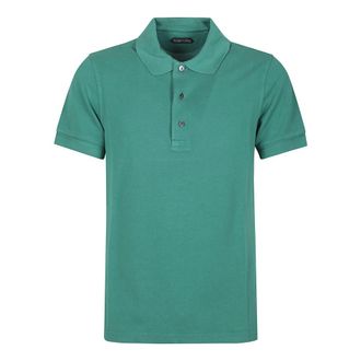 Tom Ford Kurz&auml;rmeliges Poloshirt - - Tops - Herren - Gr&uuml;n - M