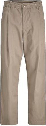 Jack & Jones Pleated Jogger Jpstowen Cade JNR Pantalon de Jogging plissé, Taupe, 16 Ans Hommes