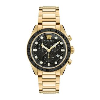 Versace Homme, Accessoires, Jaune, Taille: ONE Size Greca Dome Chrono