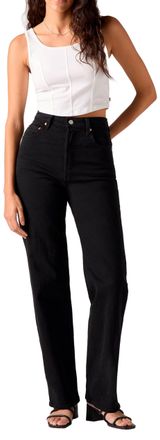 Levi's Damen Ribcage Full Length Jeans, Black Sprout, 30W / 34L