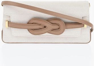 Amato Daniele Canvas NODO Shoulder Bag with Leather Detail Gr&ouml;&szlig;e Unica