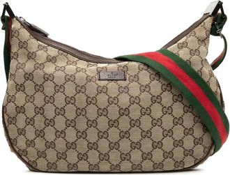 Gucci 2000-2015 GG Canvas Web crossbody bag - Braun