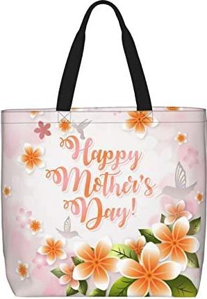 Generic Sac Fourre-Tout Bonne F&ecirc;te Des M&egrave;res Sac &Agrave; Provisions Lavables Pliable Sacs &Agrave; Main, Pour Voyage, &Eacute;cole, Tous Les Jours, Femmes