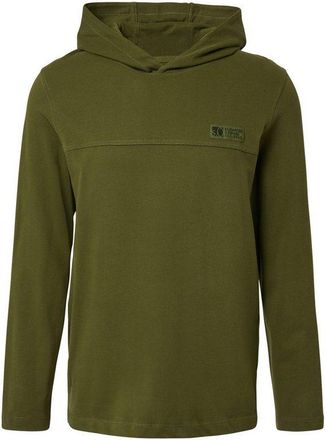 s.Oliver Langarmshirt T-Shirt Kapuzen-Longsleeve aus Heavy Jersey mit Logo-Detail