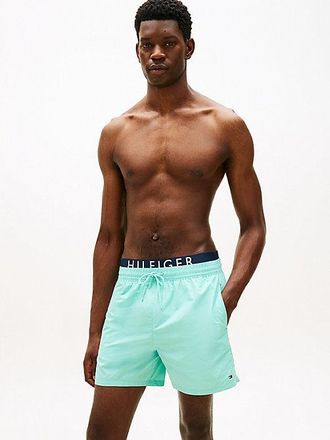 Tommy Hilfiger Short de bain mi-long &agrave; double ceinture